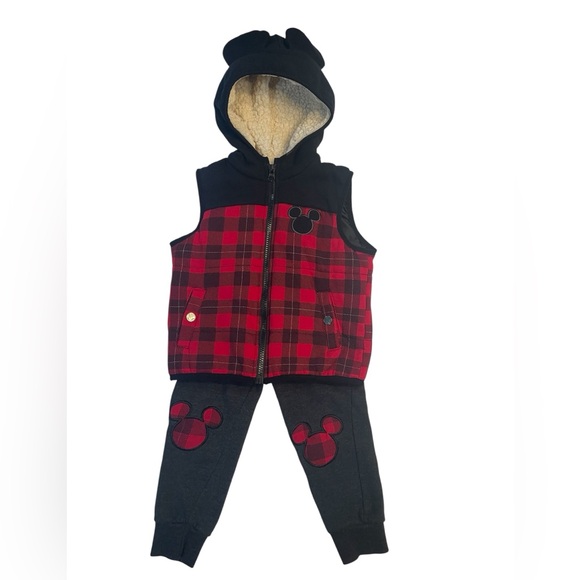 Disney | Matching Sets | Disney Junior Mickey Mouse Plaid Vest And ...